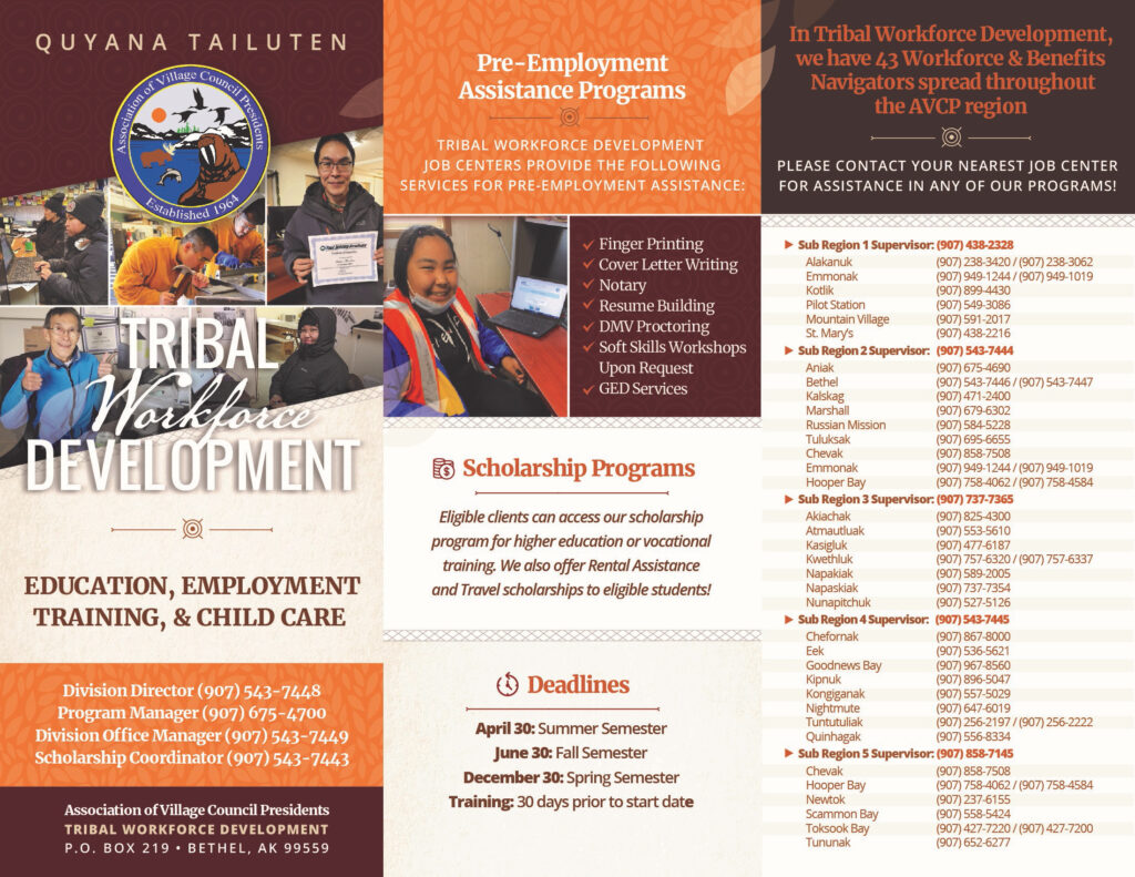 AVCP Tribal Workforce Development - AVCP